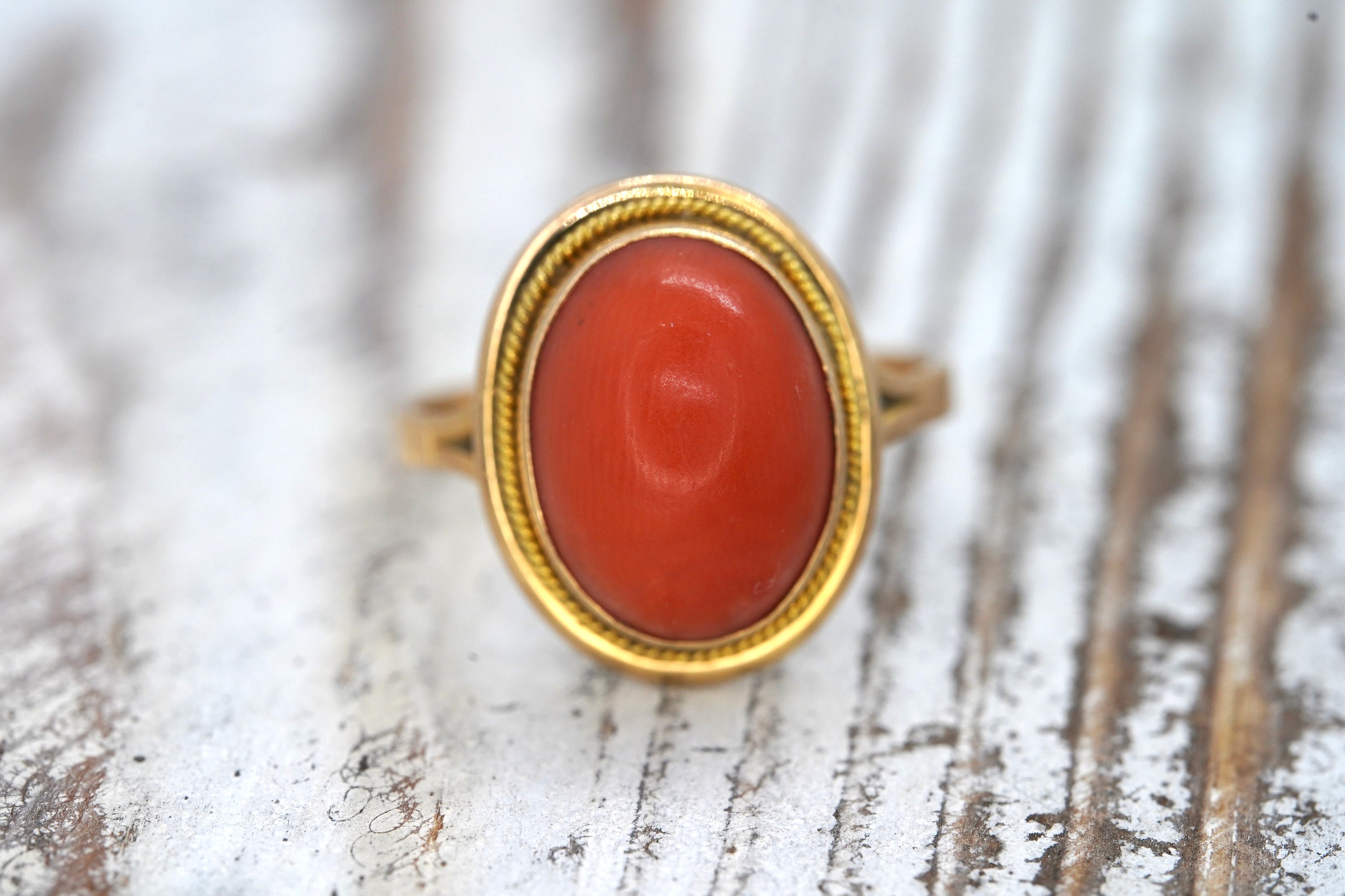Orange Coral Gemstone
