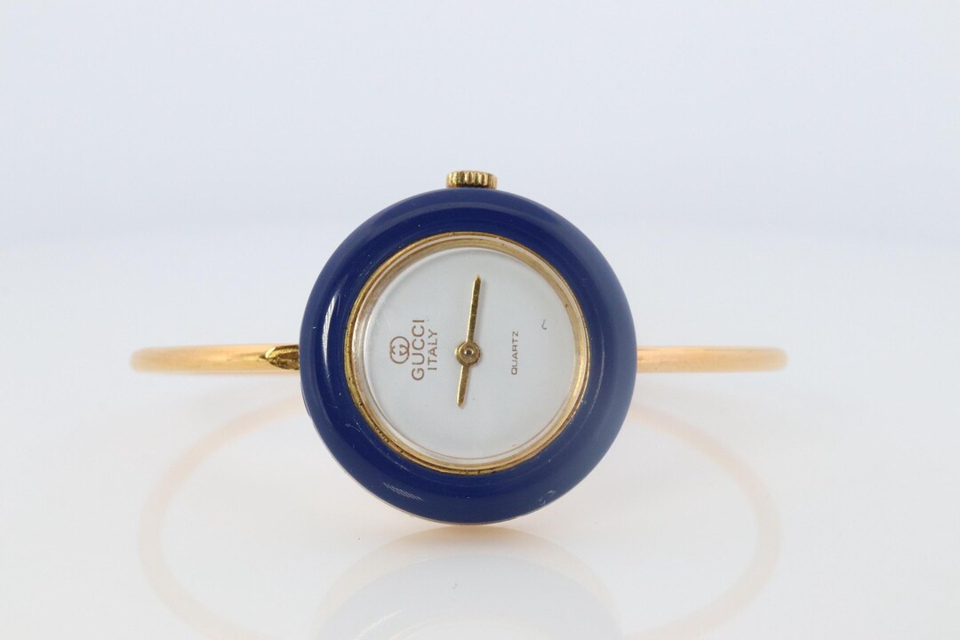 Vintage Gucci Quartz Watch. Rare Made in Italy Gucci Ladies Bangle ...