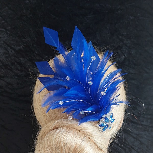 Blue Fascinator - Etsy