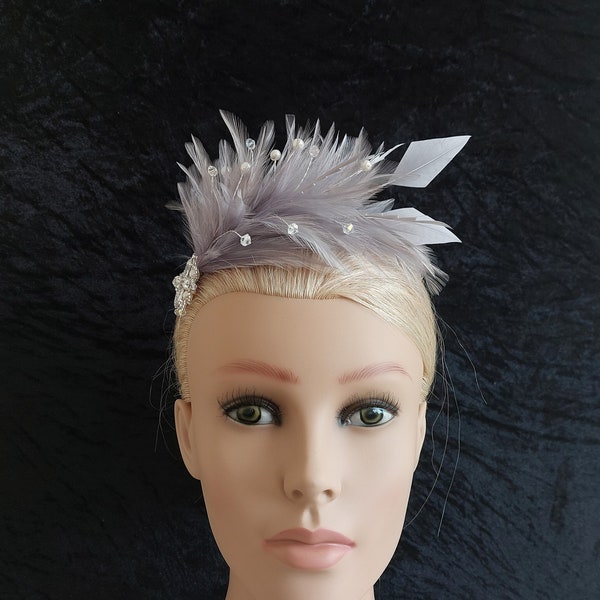 Silver Fascinator - Etsy UK
