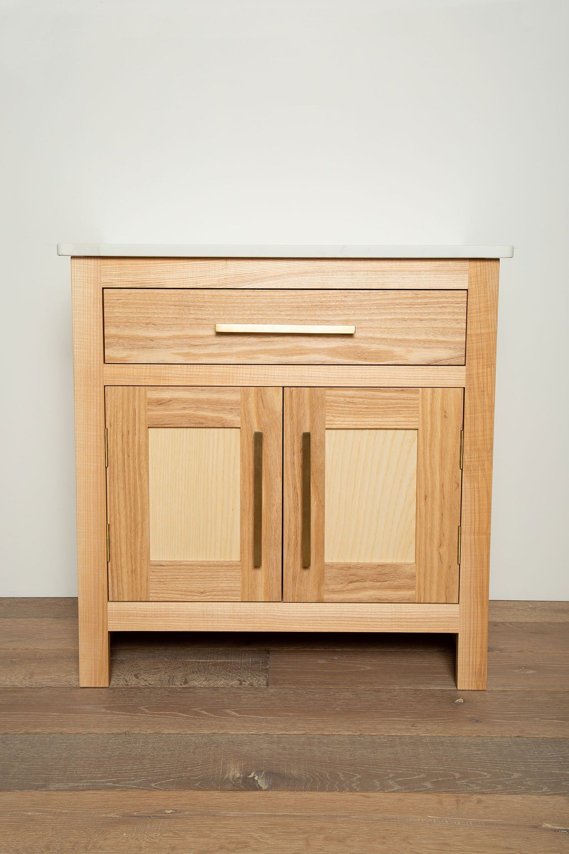 Handmade Wooden Vanity Unit With Doors Drawers & Storage - Etsy