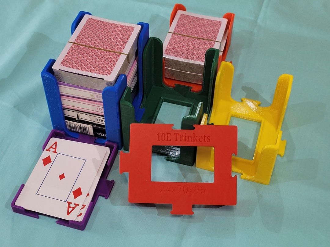 4 Way Interlocking Playing Card Tray, 6 Heights to Choose From. Sized ...
