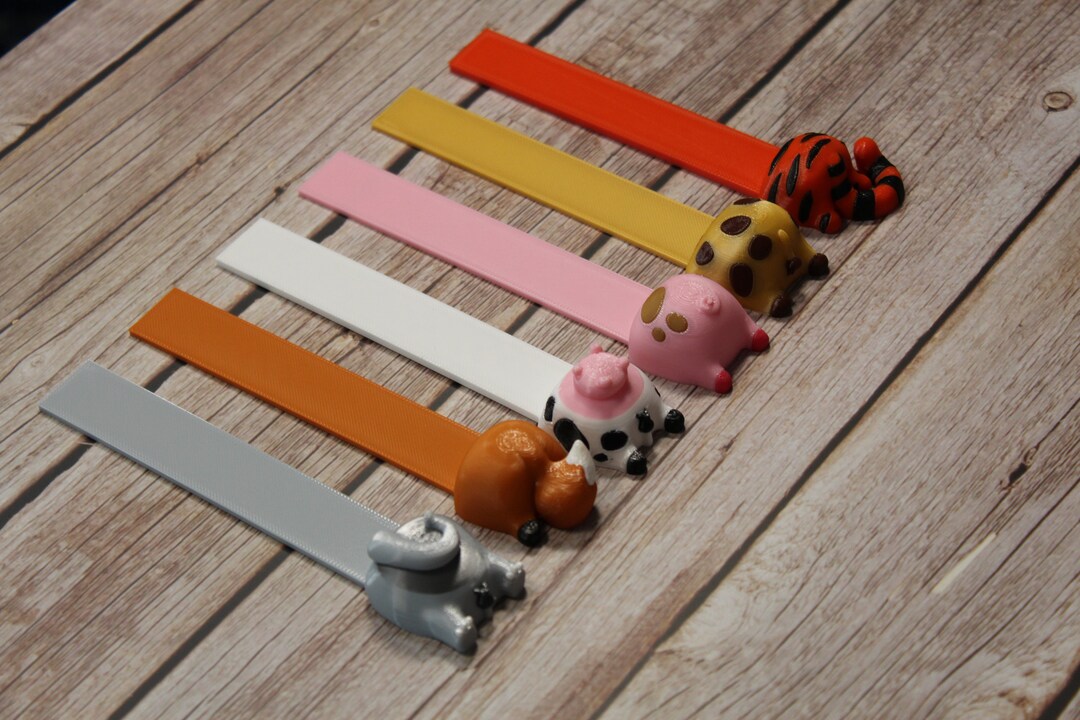 Cute Kawaii Animal Bookmarks, Butts and Bellies Page Savers, Fun Book ...