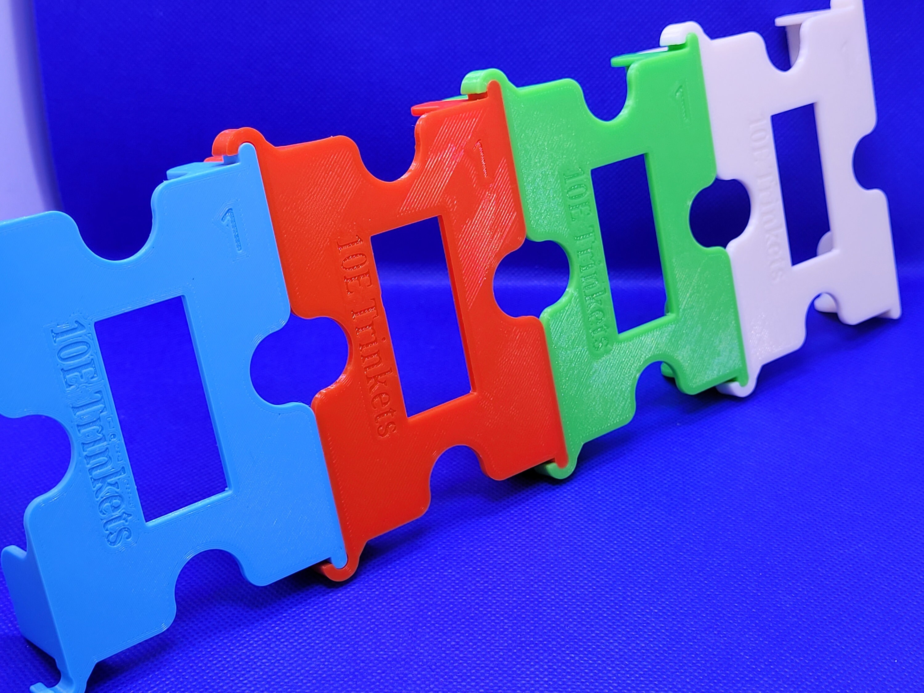 4 PACK interlocking Playing Card Trays One Two Three - Etsy