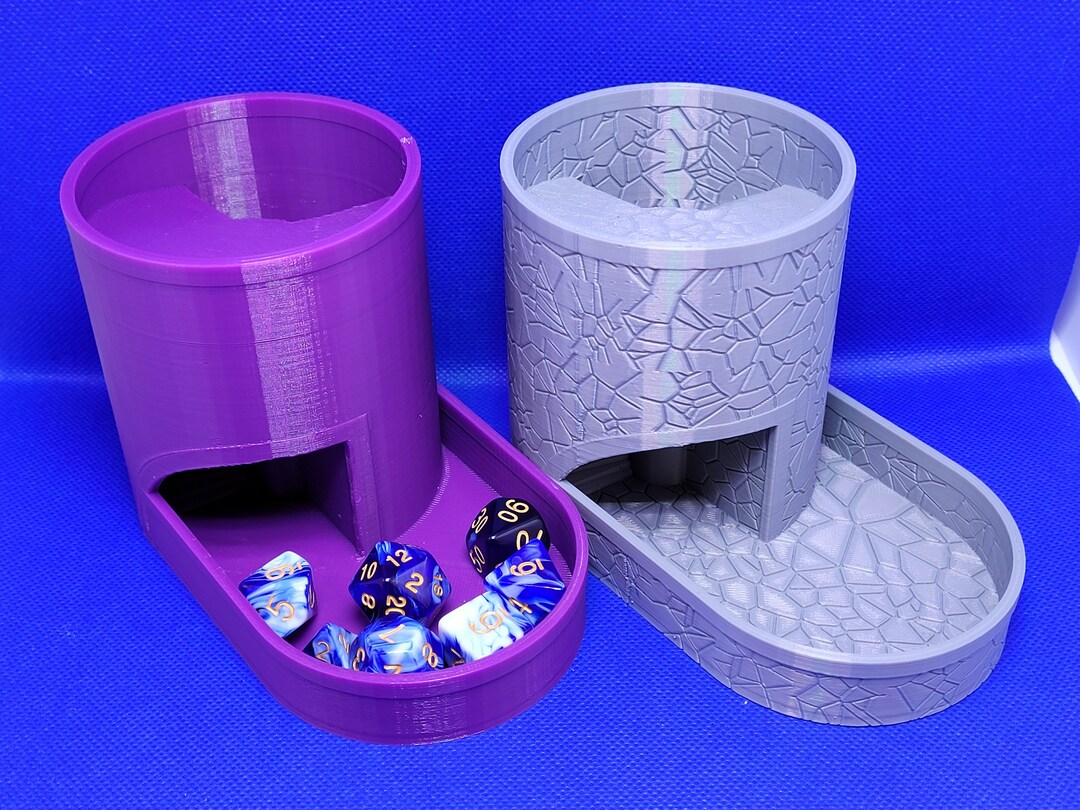 3D Printed Dice Tower With Tray: Spiral Game Accessory - Etsy