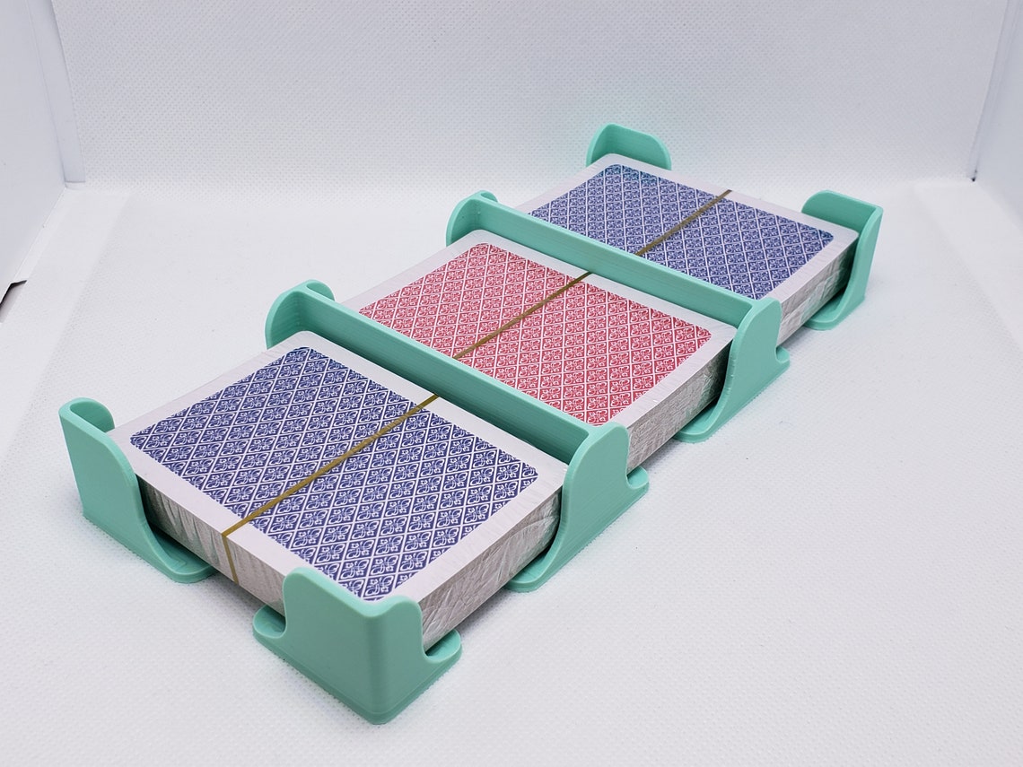 Draw and Discard Tray Triple Wide Card Tray 3 Tray Playing | Etsy