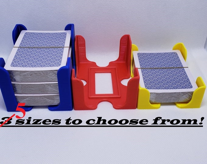 Draw and Discard Tray Triple Wide Card Tray 3 Tray Playing - Etsy