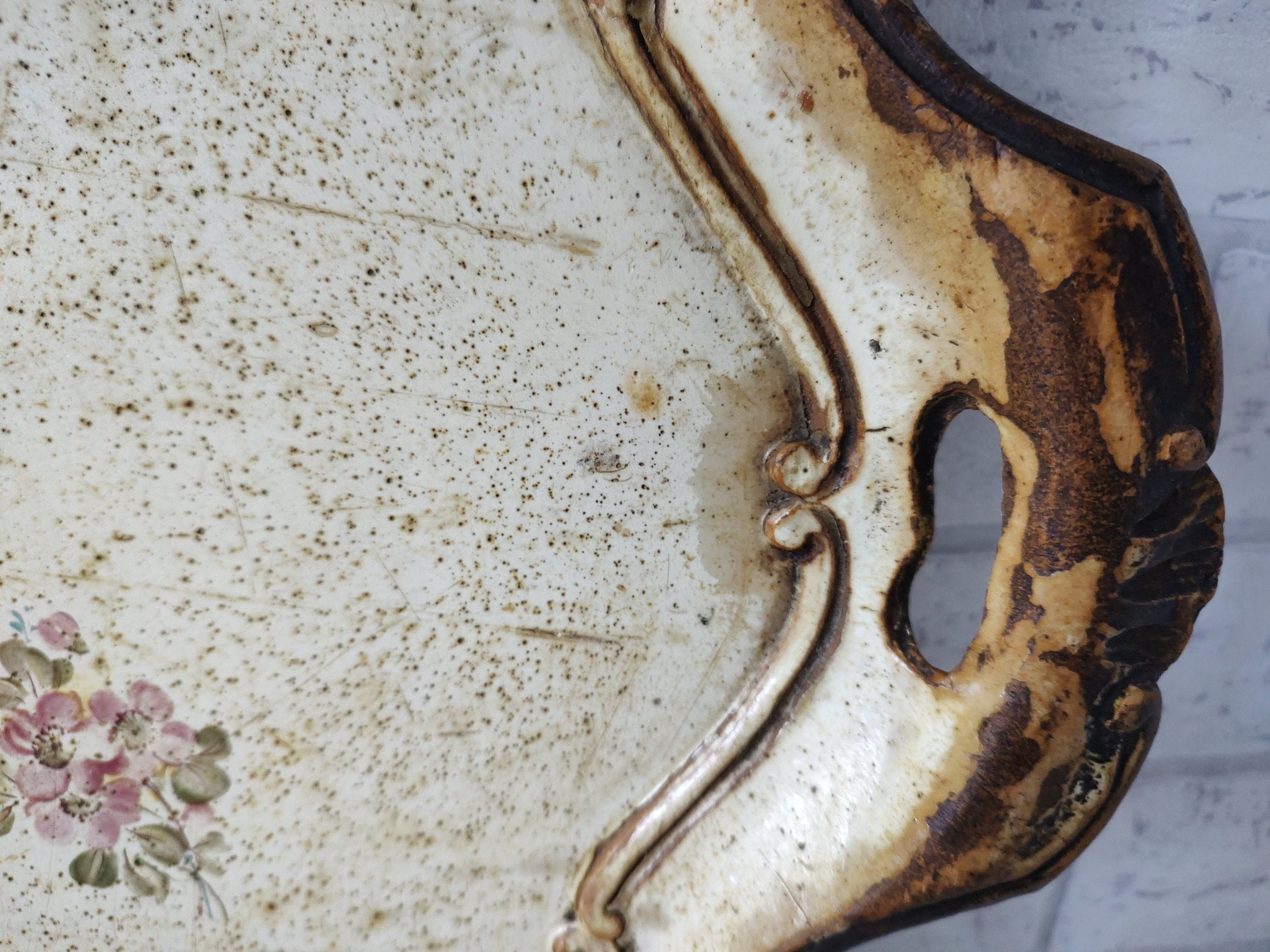 Antique Wooden Serving Tray Early 20th Century - Etsy