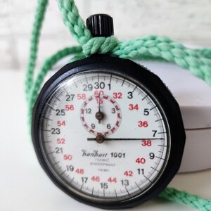 Vintage German Mechanical Stopwatch Rallye Hanhart 1001 1 Jewel ...
