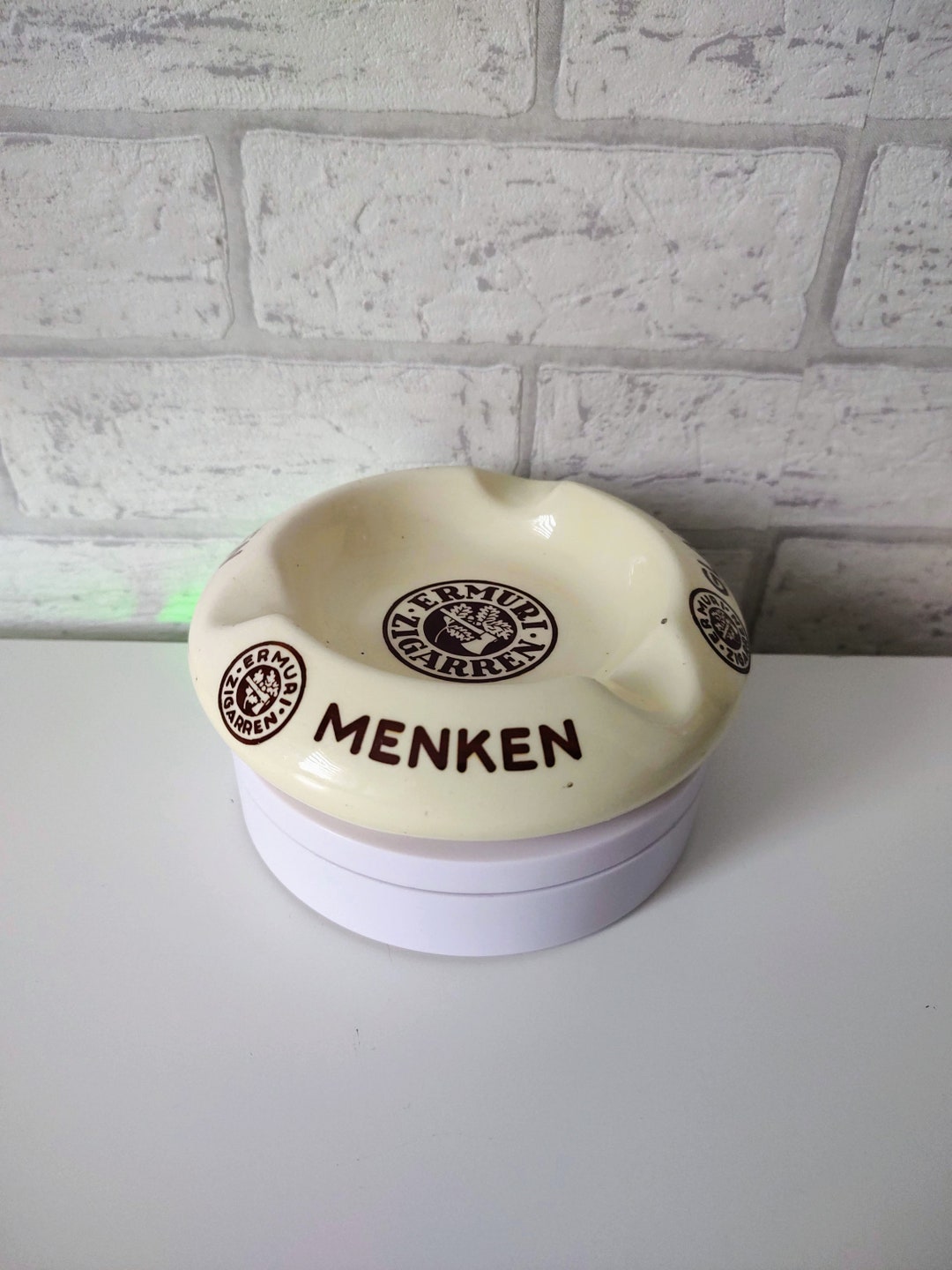 Ermuri Zigarren Vintage Advertising Ashtray Ceramic Pottery Cigar ...