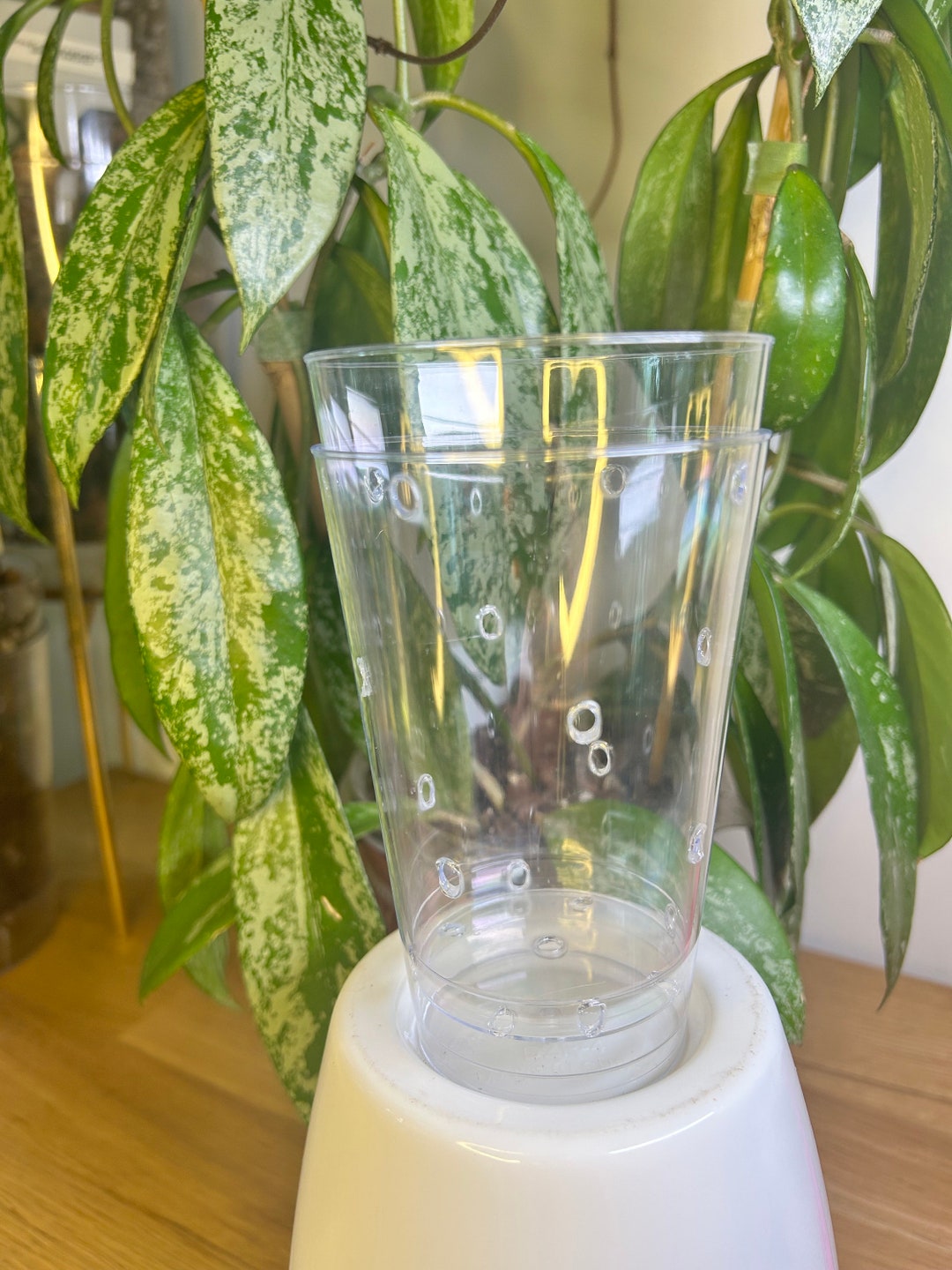 Handmade Hard Clear Plastic “orchid Pots” “kratky Pots” “semi ...