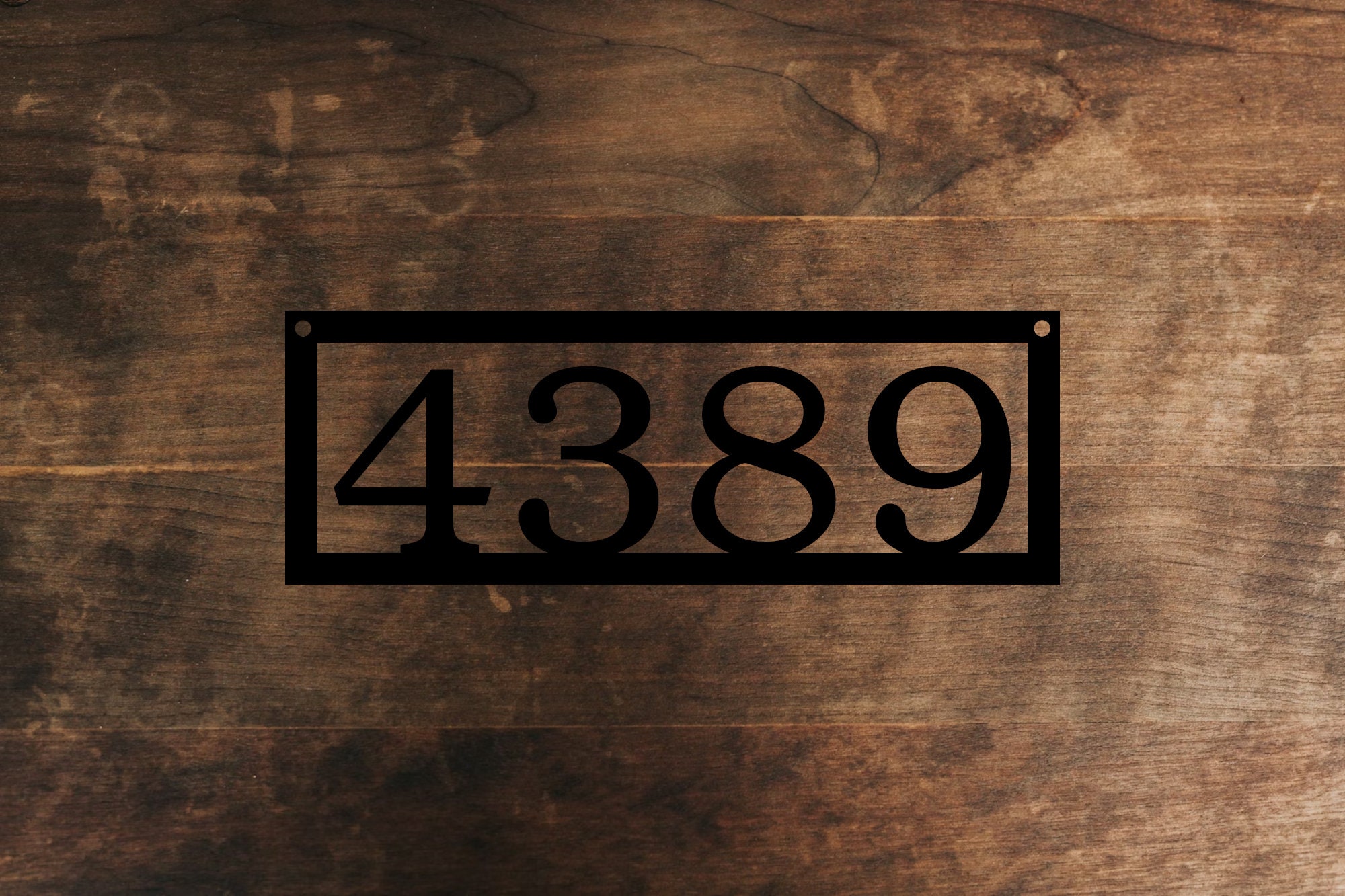 Metal Address Plaque, Custom House Number Sign, Vertical or Horizontal ...