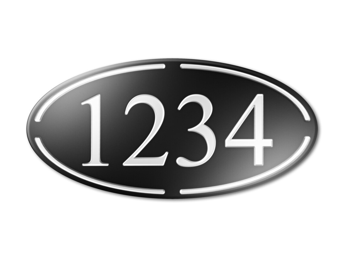 Custom Metal Oval Address Sign 7x12 for Mailbox - Etsy