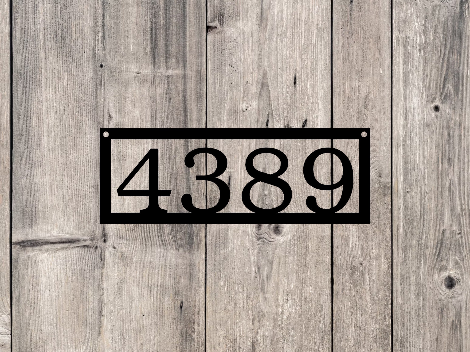 Metal Address Plaque, Custom House Number Sign, Vertical or Horizontal ...
