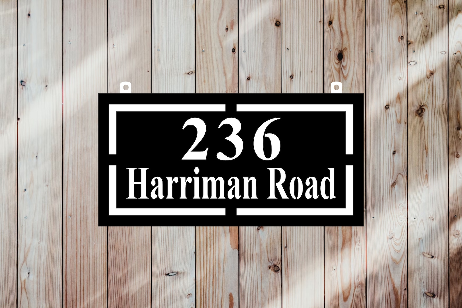 Modern Metal Mailbox Sign – Personalized Address Plaque - Etsy