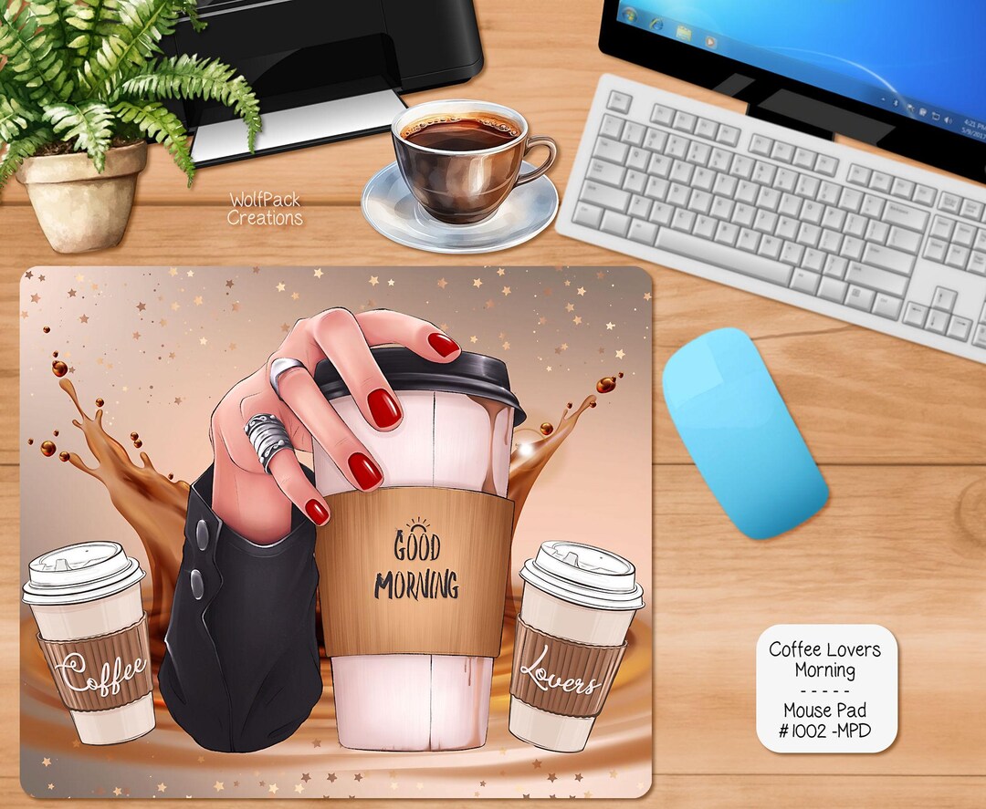 Coffee Lovers Morning Mouse Pad - Etsy