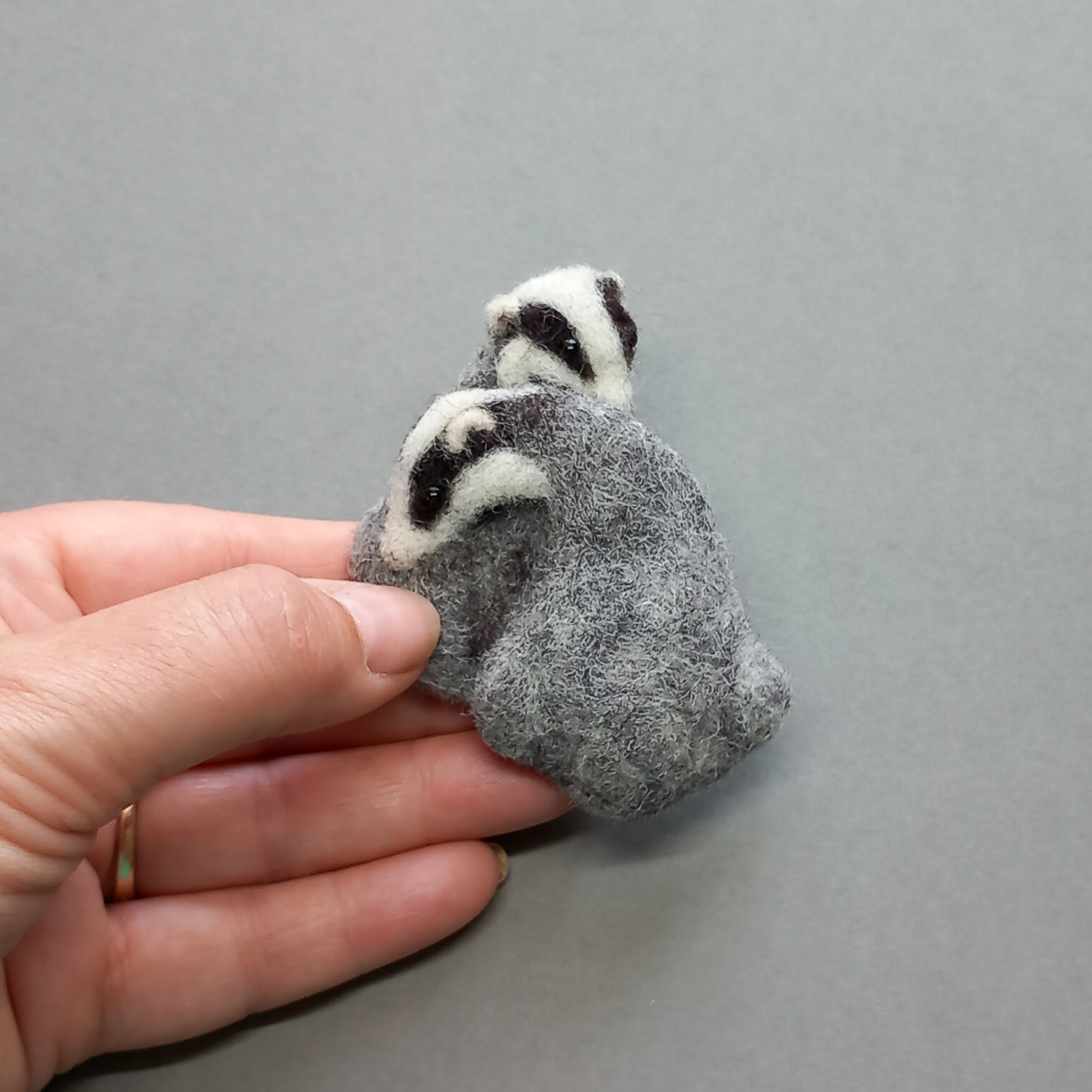 Badger, Badger Art, Pair of Badgers, Badger Couple, Wildlife Brooch ...