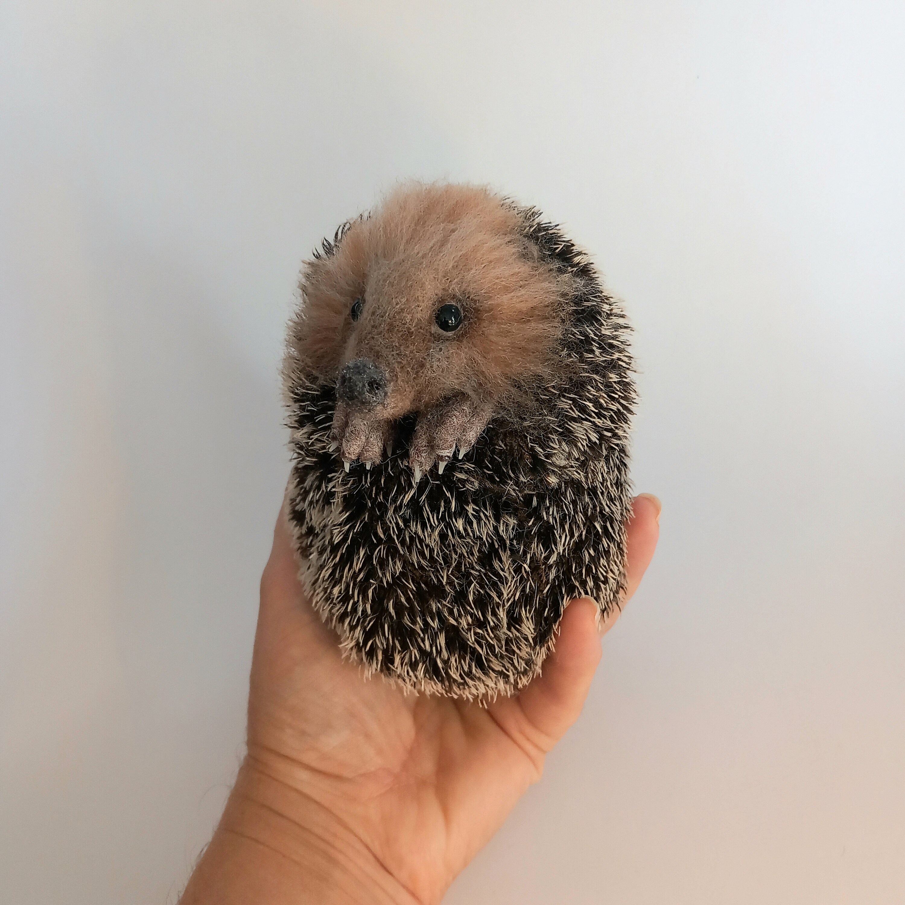 Realistic Hedgehog Art Sculpture, Hedgehog Gift, Wildlife Art, Cute ...