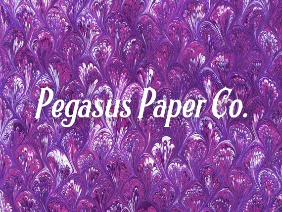 Handmade Marbled Paper Collage Sheet Pinch Me Purple Violet - Etsy