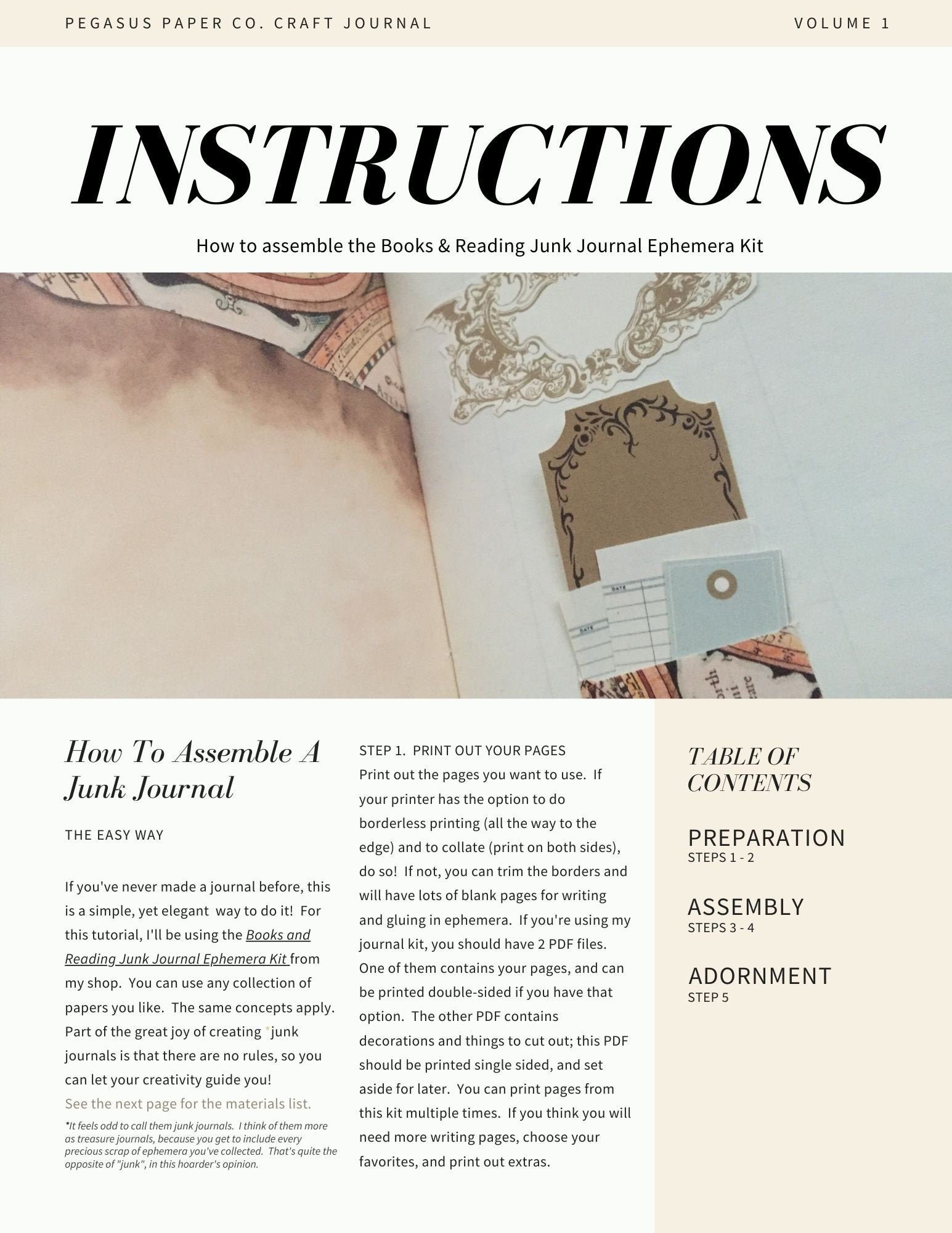 Junk Journal Tutorial How To Use Any Papers To Make A Custom Etsy