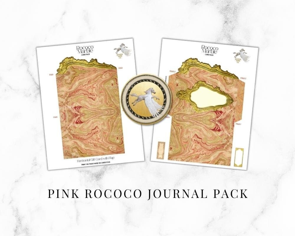 PINK ROCOCO EPHEMERA Pack Printable, Vintage Junk Journal Digital ...