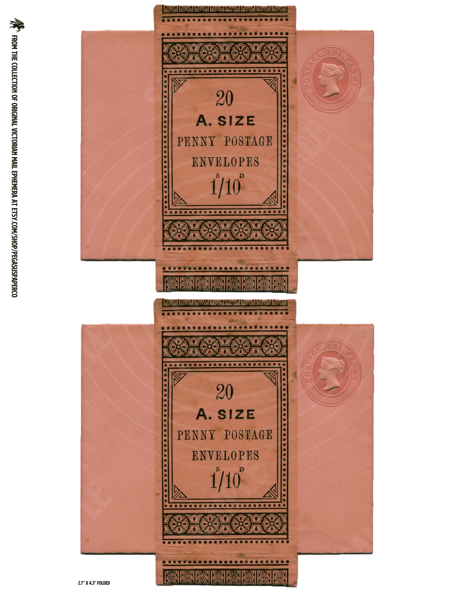 Digital Envelopes 10 Pack Shabby Chic Printable Envelopes | Etsy