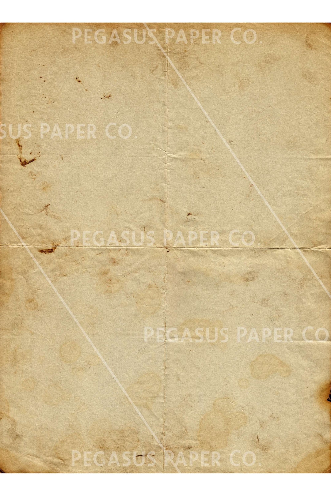 Digital Paper Grungy Vintage Folded Page Background Texture Printable ...