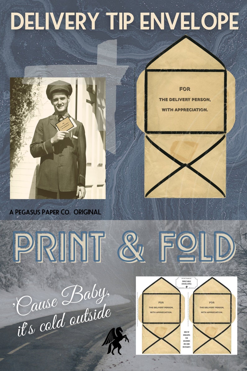 Delivery Tip Envelope Printable Thank You for the Mailman | Etsy