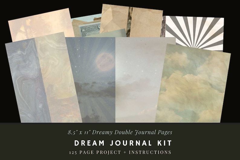 Dream Journal Craft Kit: Vintage Ephemera, Witches & Dreamers (digital ...
