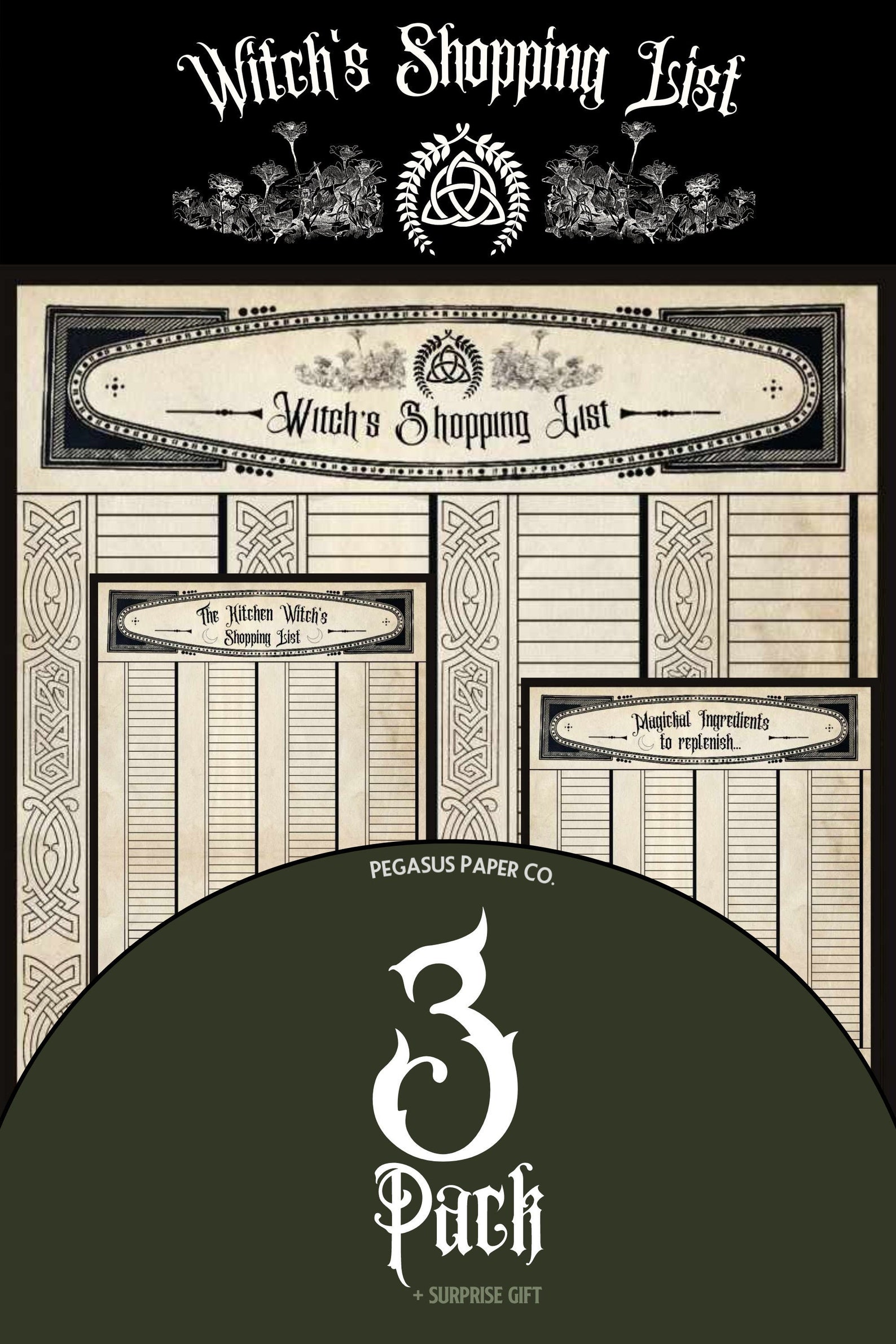 Witch's Shopping List Printable Planner - Stay Organized While You Shop ...