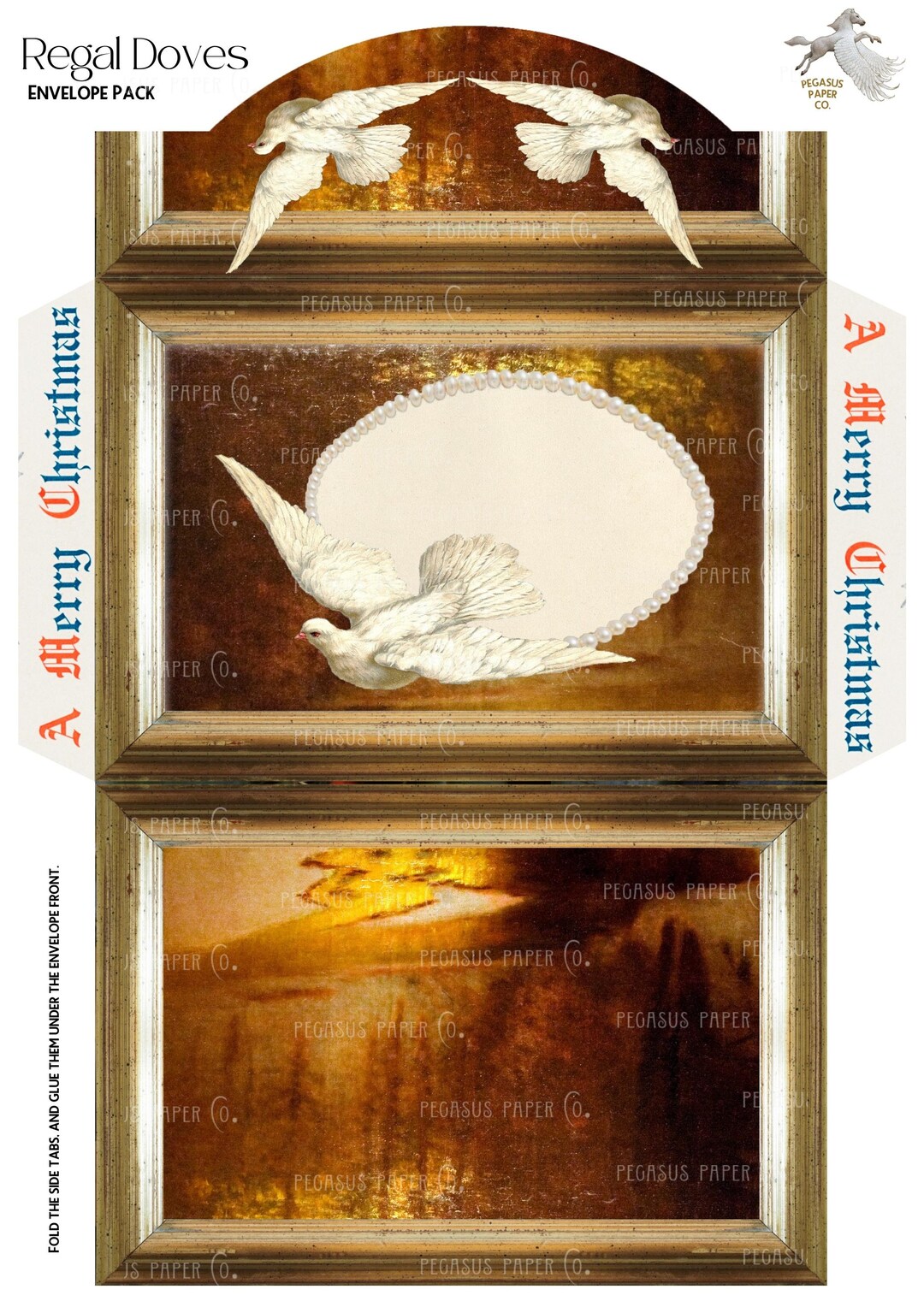 REGAL DOVES Envelope Pack Christmas Card Set, Chanukah Gift Cards ...