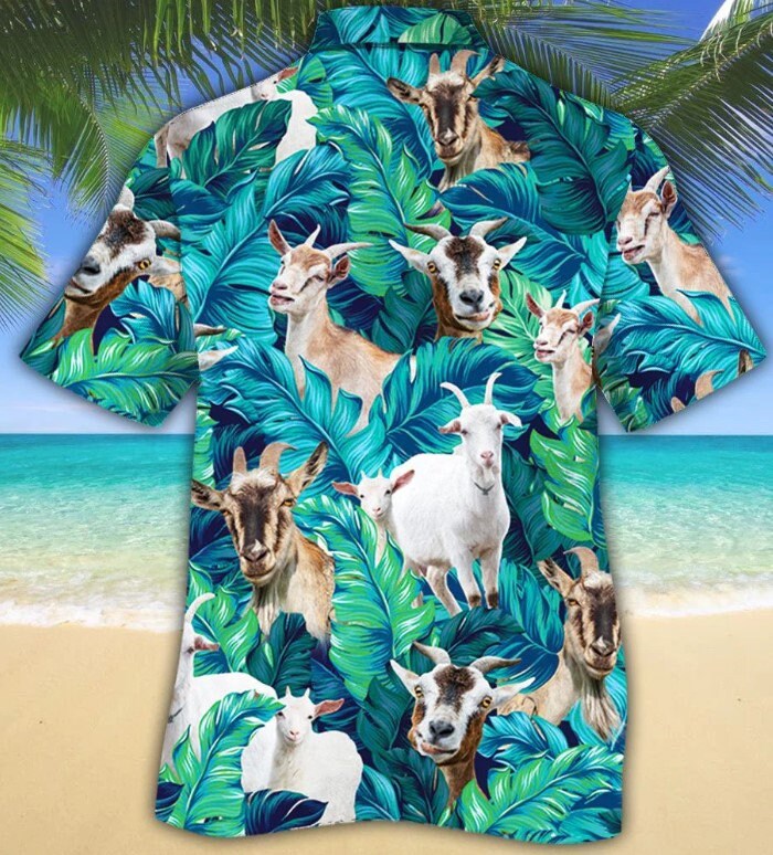 Goat Lovers Hawaiian Shirt, Goat Lovers, Goat Shirt, Goat Button Up ...