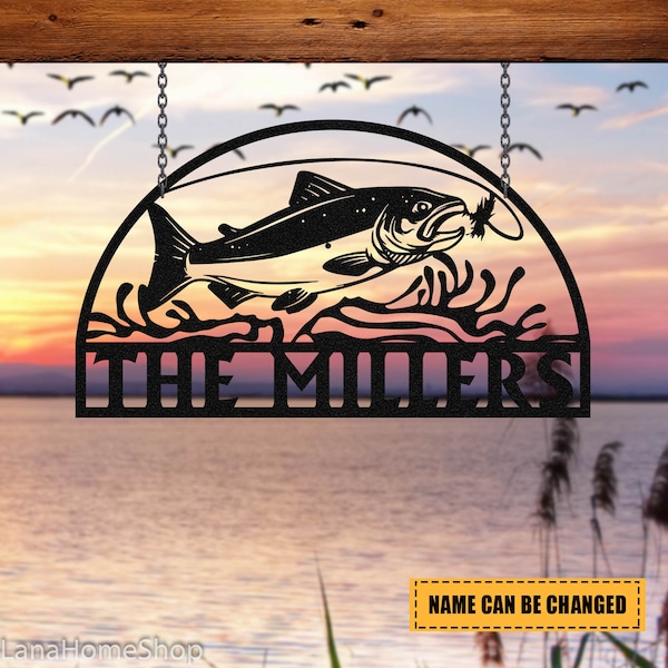 Metal Salmon Art - Etsy