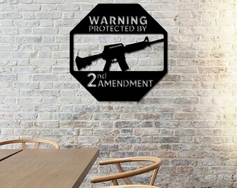 2nd Amendment Metal Sign - Etsy