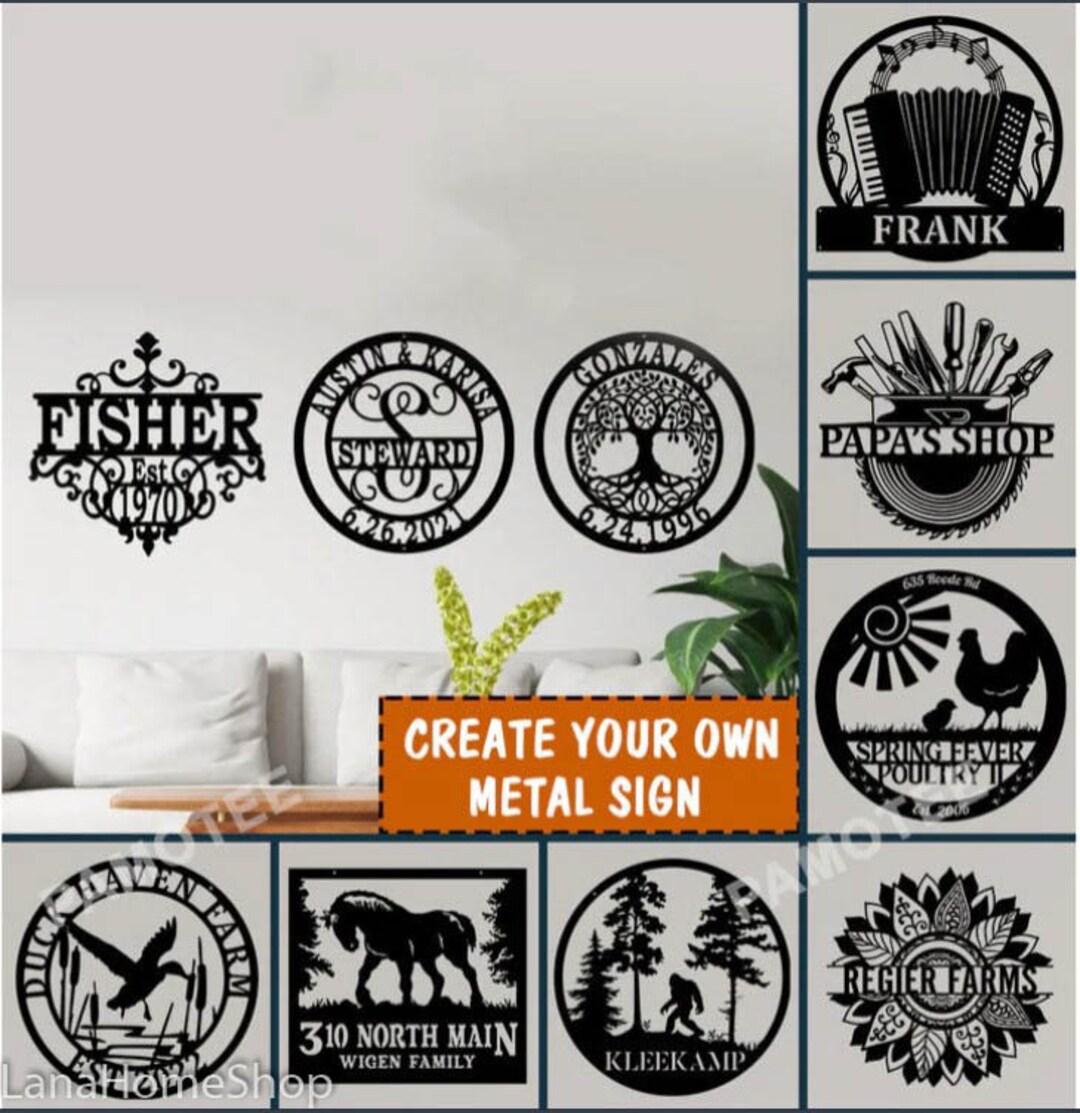 Custom Your Own Metal Sign Your Logo Metal Sign Business - Etsy