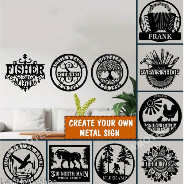 Metal Cut Logo Signs - Etsy