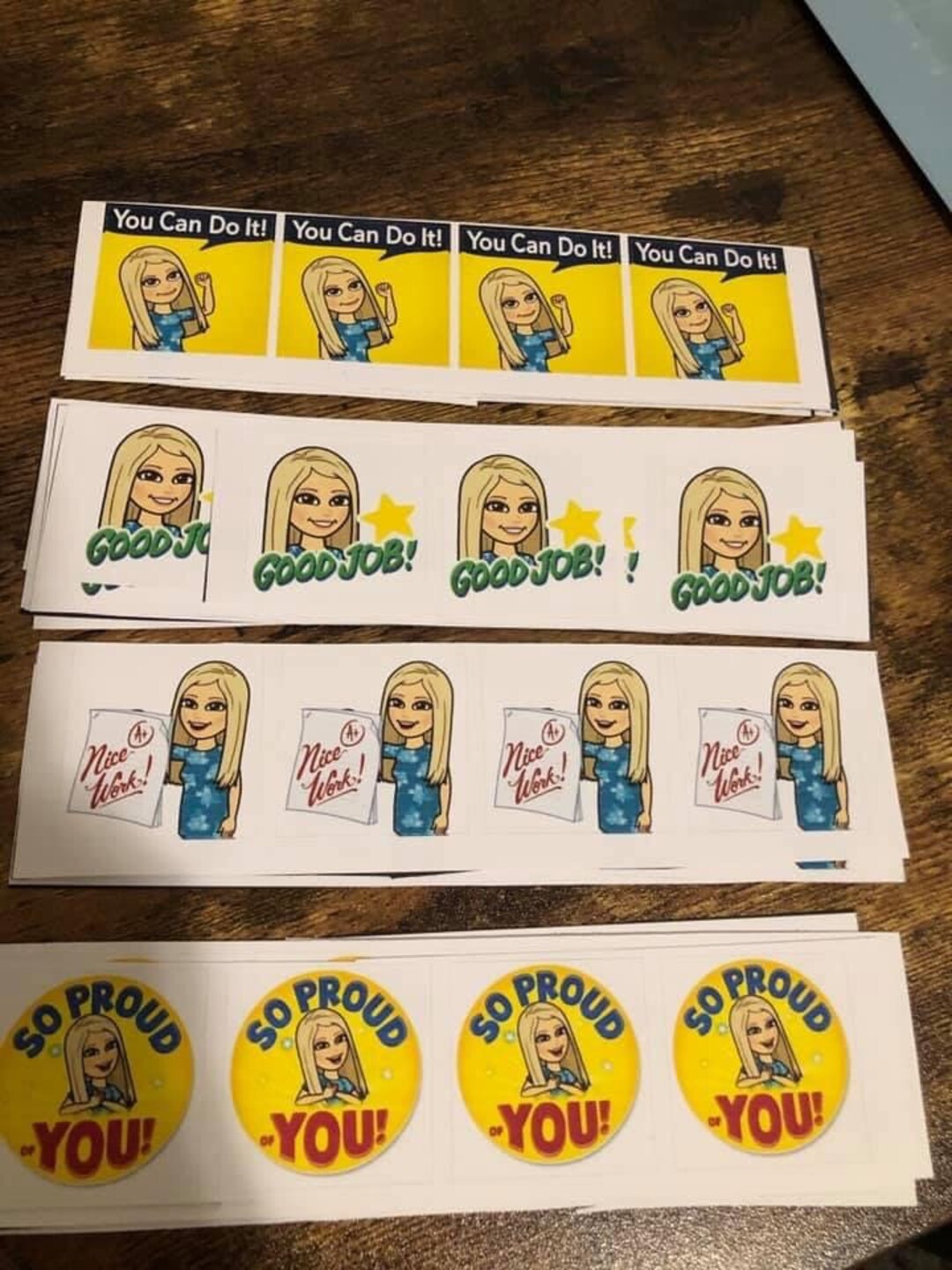 Bitmoji Stickers Full Sheets - Etsy