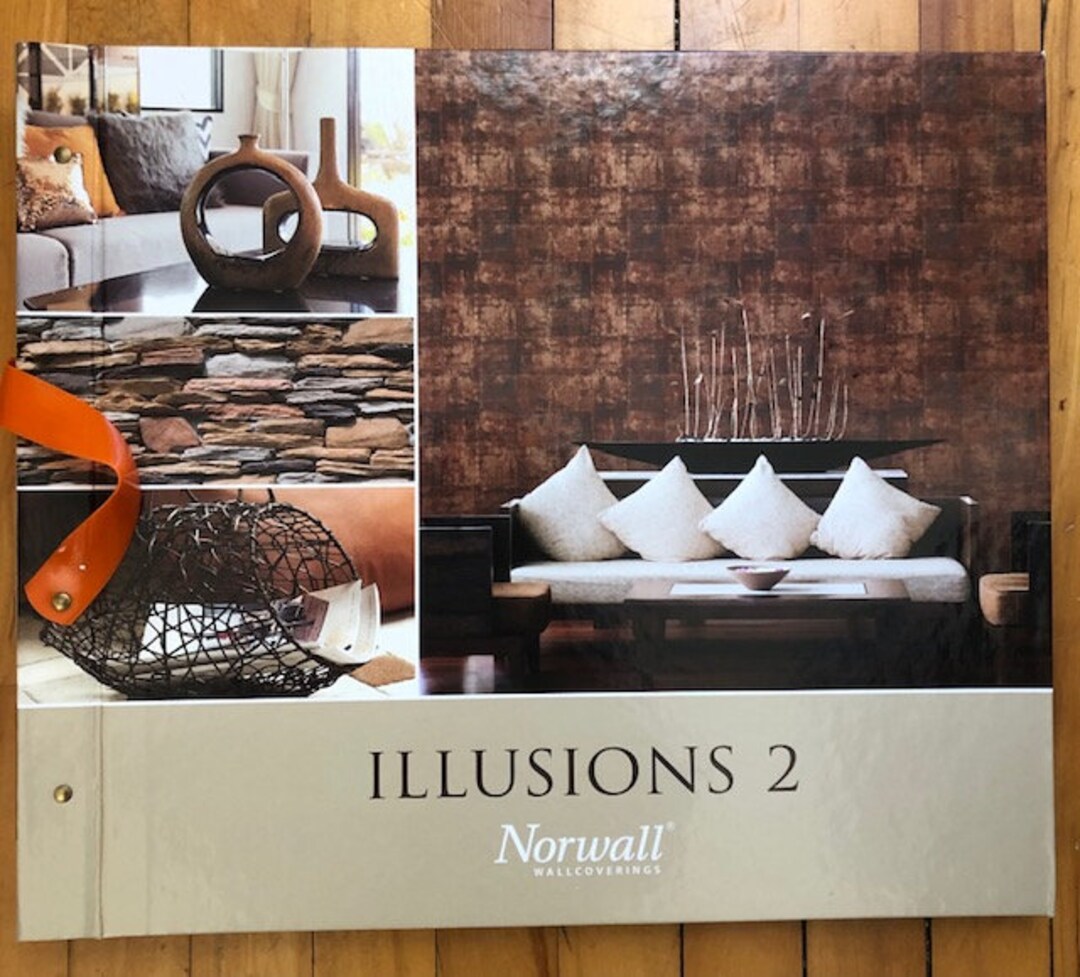 Large Wallpaper Sample Book, Norwall, "illusions 2", Contemporary ...