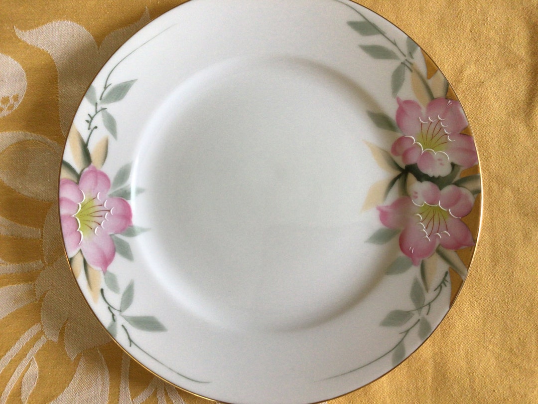 1930s Noritake Salad Plate, Handpainted Azalea Pattern 19322 (red Mark ...