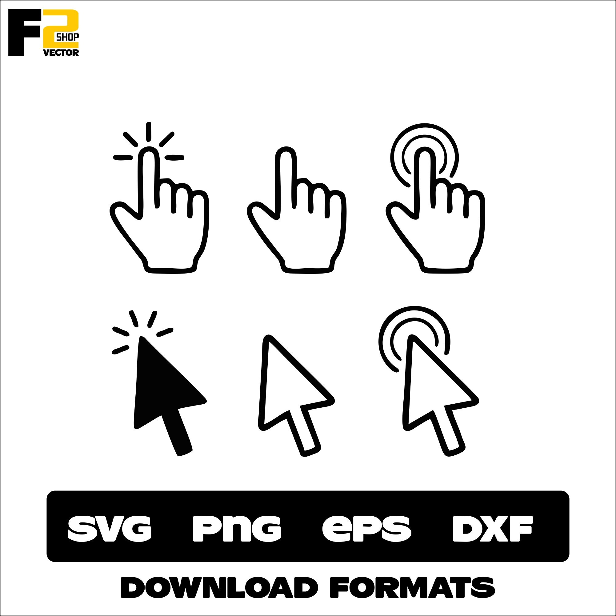 Mouse Cursors Svg Mouse Icons Svg Mouse Icons Png Mouse - Etsy