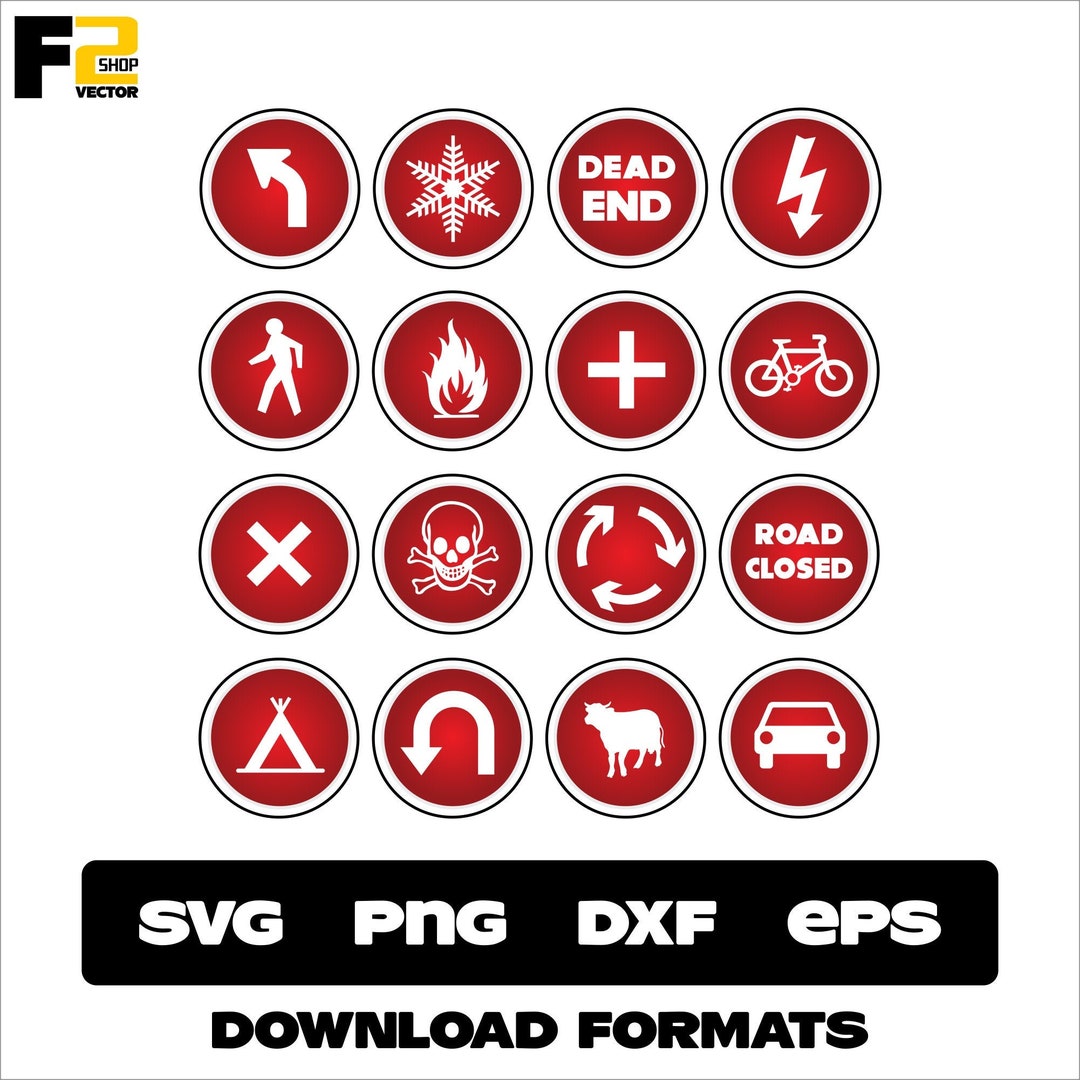 Road Signs Svg Road Signs Png Sign Collection Svg Sign - Etsy Hong Kong