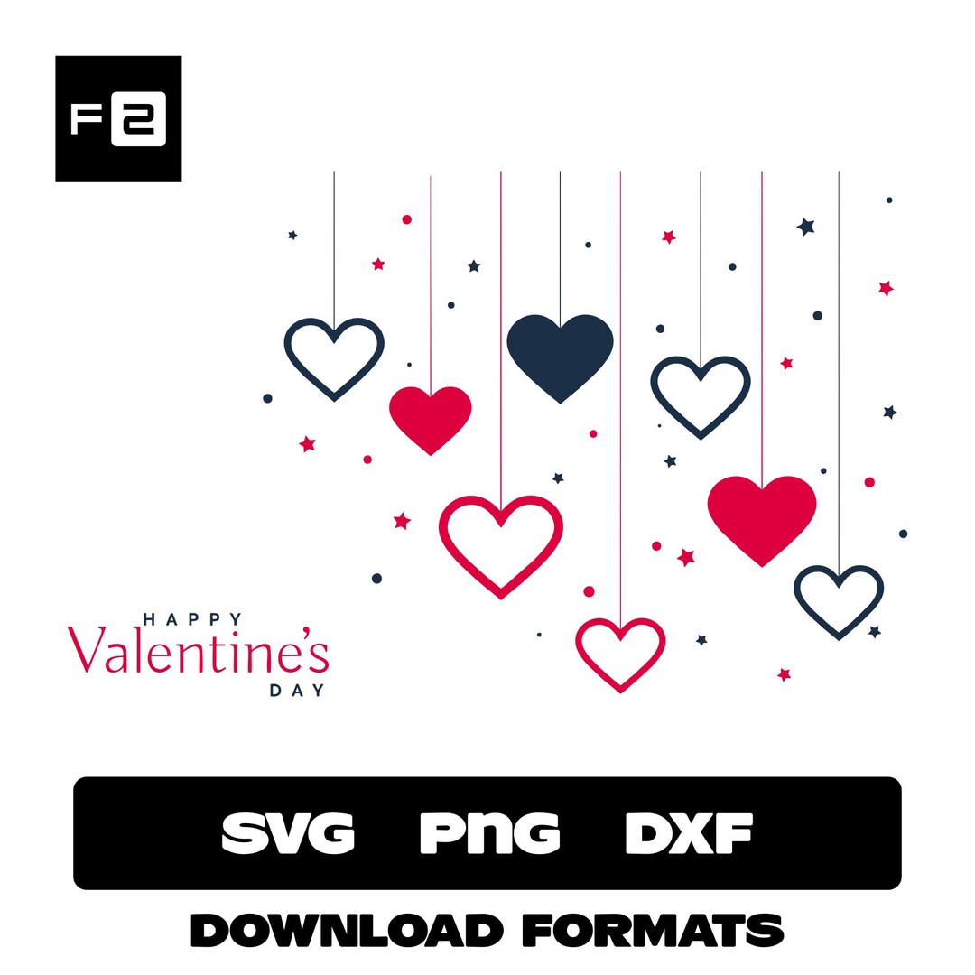Hearts Svg Valentine's Day Hearts Svg Love Svg - Etsy