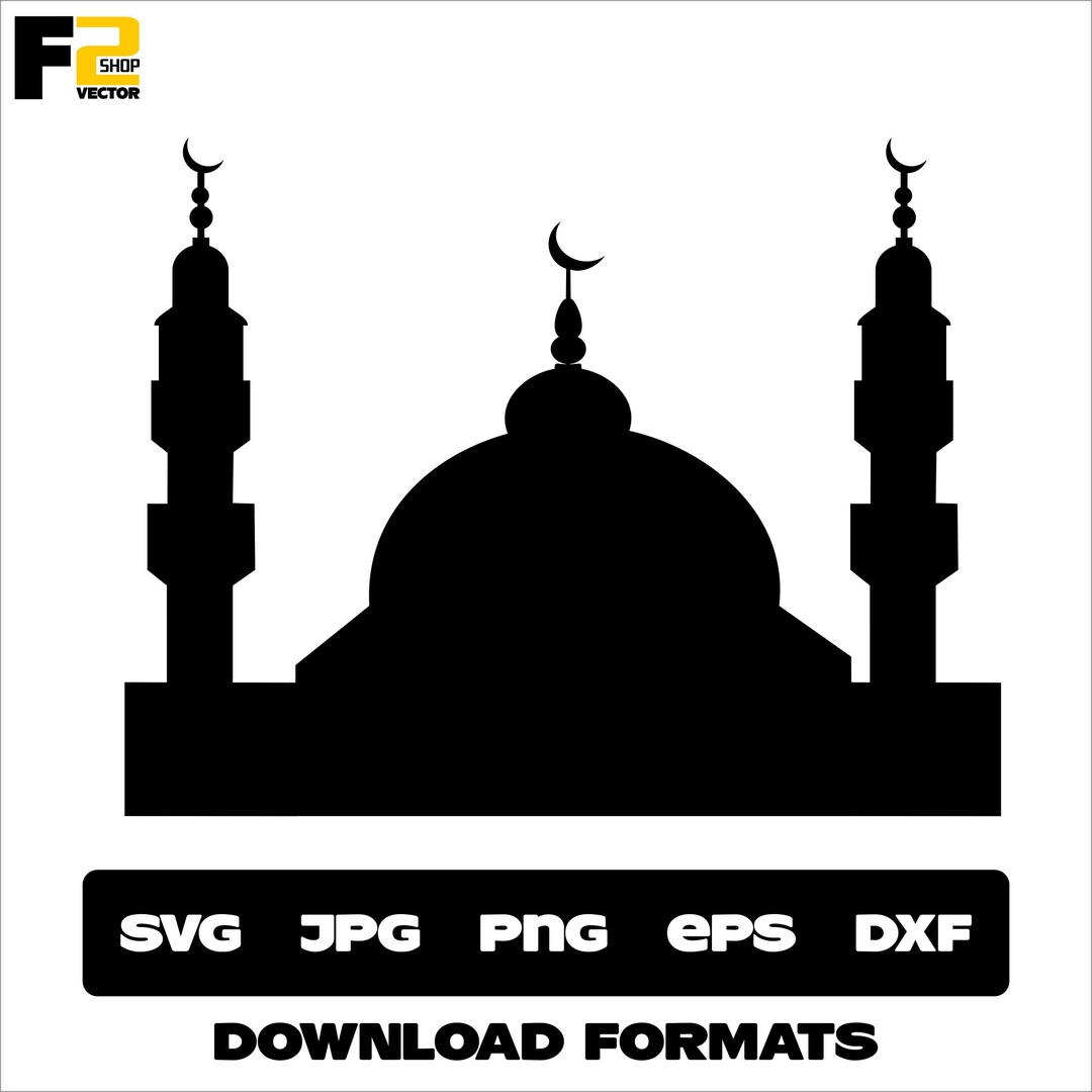 Mosque Svg Mosque Svg File Mosque Silhouette Svg Mosque - Etsy