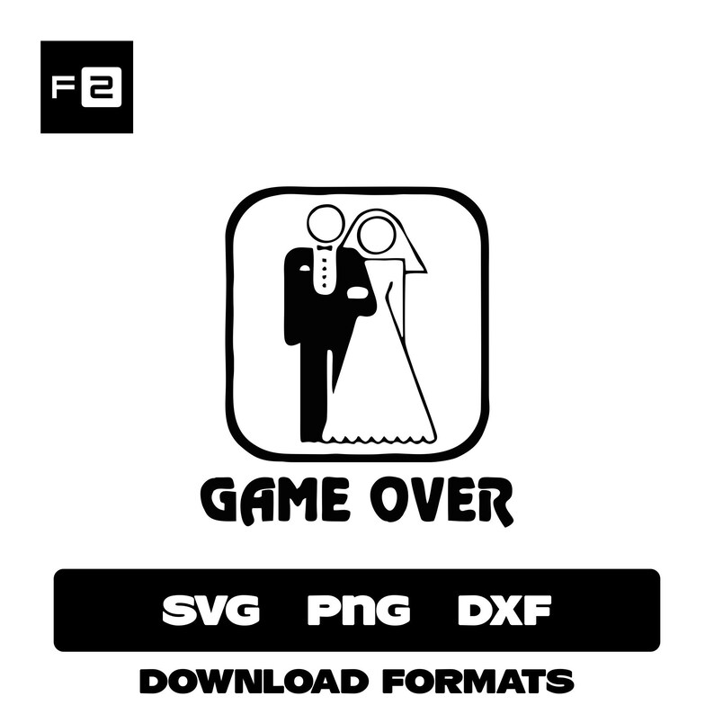 Game Over Groom Vector Game Over Bride Groom Game Over - Etsy