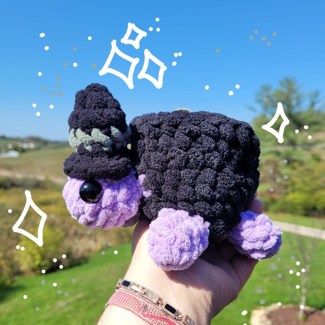 Crochet Witch Turtle Plushie: Handmade Halloween Stuffed Animal - Etsy