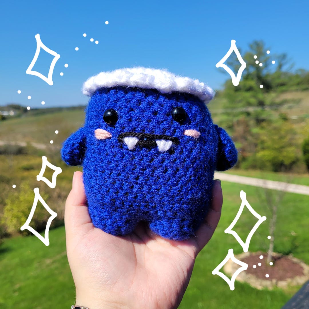 Crochet Monster Plushie, Ready Made, Ready to Ship Plushie, Handmade ...