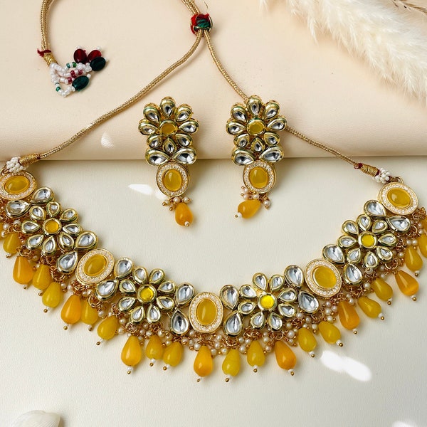 Yellow Jewelry Set - Etsy