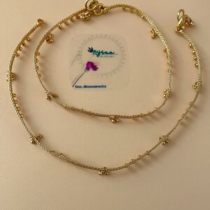 Anklets Payal Gold Plated Anklets Painjan Delicate Design Anklets - Etsy