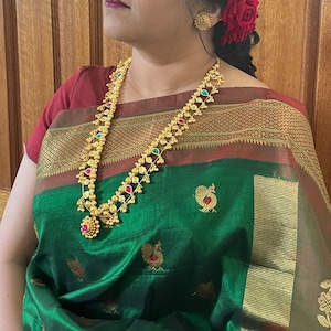 Kolhapuri Saaj Marathi Jewellery Gold Plated 21 Pan Kolhapuri Saaj ...