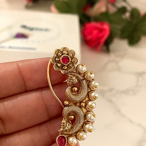 Traditional Nose Pins | Nose Press Pins | Nath | Nathini ...